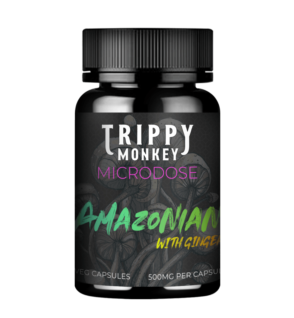 Trippy Monkey – Microdose Capsules – 7 x 500mg – Amazonian – Golden ...